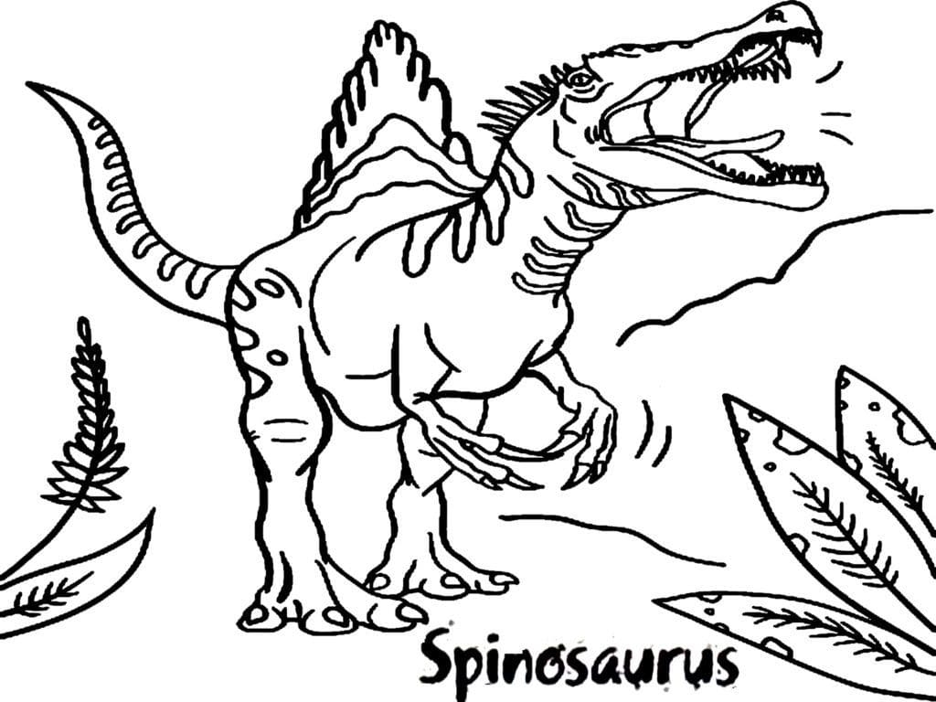 Spinosaurus Coloring Page - Patty Printable